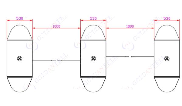 Sistema automatico di alta sicurezza, veloce, porta di velocità, interno ed esterno, controllo dei pedoni