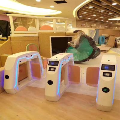 China 90cm Wide Swing Turnstile Gate with Biometric Access Control for sale