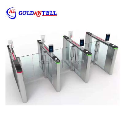 China CE Approved Fast Swing Barrier Gate with RFID QR Code Reader for sale