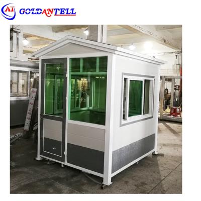 China Luxury Portable Security Booth 1500x2400mm Steel Industrial Design for sale