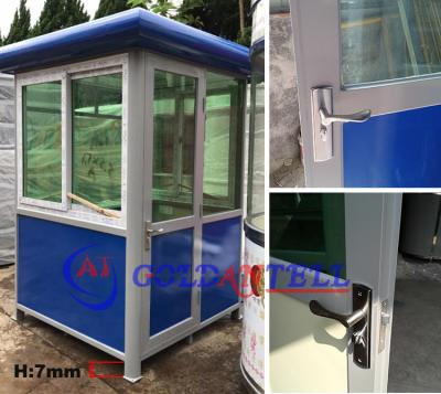 China Steel Security Guard Booth 120x150x240cm Customizable Size for sale