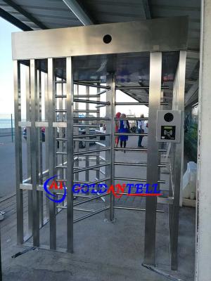 중국 전신형 턴스타일 600mm 통로 폭, 솔레노이드 잠금 판매용
