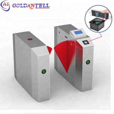 China Intelligent QR Code Access Optical Turnstile with IP54 Waterproof 304 Stainless Steel 1200x300x1000mm Security Turnstile Gate for sale
