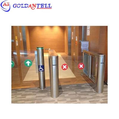 China IP54 Rated Swing Barrier Gate with 0.6 Second Sliding Speed and 35-40 Persons/Minute Flow Rate for sale