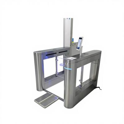 China Office Fast Access Control Smart Hotel Remote Control Entrance Automatic Swing Barrier Baffle Gate Turnstile for sale