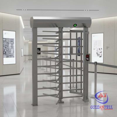 China Biometric Face Recognition QR Code Full Height Turnstile SUS304 Single Door Security Gate for Museum & Art Gallery Access for sale