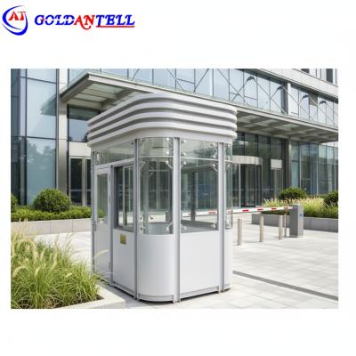China High Standard Elegant Security Guard House Cabin Toll Booth For Garden Optional Window Customizable Security Booth Designed For Various Environments for sale