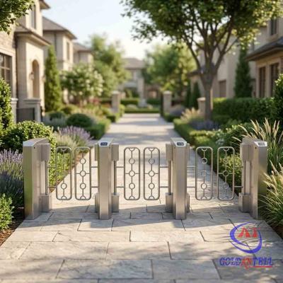China Torniquete de Acesso Swing Gate Robusto Vandal-proof Automatic Speed Barrier for LATAM Residential Condos and Industrial for sale