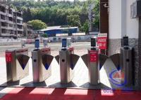 China High Security Face Recognition RFID Flap Barrier Gate for sale