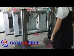 Face Recognition Speed Barrier Gate High Security Low Noise Infrared Sensor Alarm System 650-145CM Width