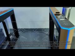 High Speed Sliding Turnstile Gate With Built in Camera & Android 8 inch Facial Recognition
