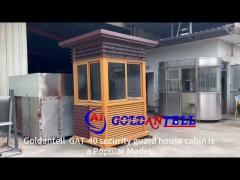 Shaped Steel Structure Security Cabin Customzied Size and Color Heat Insulation Enviroment Friendly