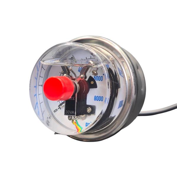 Quality OEM ODM Electric Contact Pressure Gauge 63mm SS304 Silicone Oil Filled Pressure Gauge for sale