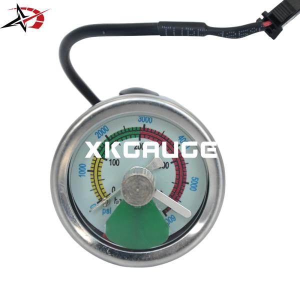 Quality Y40 Luminous Electric Contact Pressure Gauge 40mm Industrial Alarm Switch Pressure Monitoring Instrument for sale