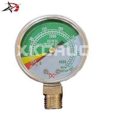 China YO50 Oxygen Pressure Gauge Types 50mm Brass EN837 Welding Gas Cylinder Pressure Manometer for sale