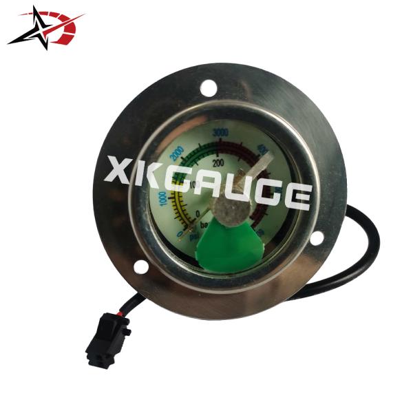 Quality Axial Panel Mount Electric Contact Pressure Gauge 40mm With Front Flange for sale