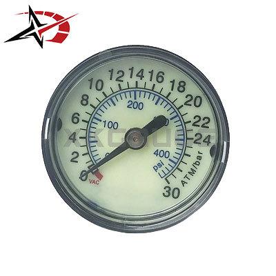 China Black Acrylic Lens Pressure Gauge Dial 30 ATM Plastic Pressure Gauge 40mm for sale