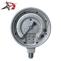 China KL 1.0 100 Psi 100mm Solid Front Type Pressure Gauge Double Scale for sale