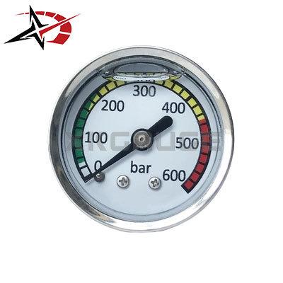 Quality NPT 600 Bar Liquid Filled Pressure Gauge 1.5 Inch Axial Mount Stainless Steel for Compact Hydraulic Monitoring for sale