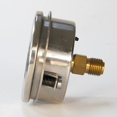 Cina manometro di acciaio inossidabile Npt di 50mm 12 Antivari flangia assiale della farfalla del collegamento da 160 PSI in vendita