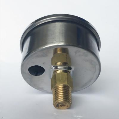 Cina 160 PSI di acciaio inossidabile di liquido del manometro hanno riempito 63mm 12 Antivari la spina resistente alle esplosioni da 160 PSI in vendita