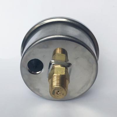 Cina 160 PSI di acciaio inossidabile di liquido del manometro hanno riempito 63mm 12 Antivari la spina resistente alle esplosioni da 160 PSI in vendita