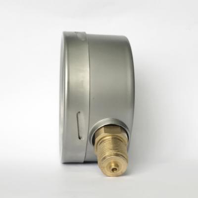Cina 100mm manometro riempito liquido della glicerina a prova di vibrazione del manometro di 100 MPa in vendita
