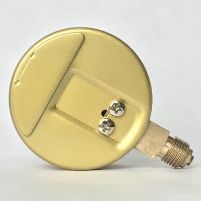 Cina manometro pratico d'ottone dorato di Internals del manometro delle pompe e dei compressori di Antivari del caso 16 di 63mm in vendita