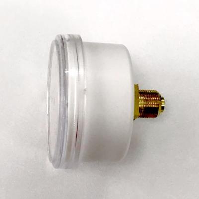 Cina Lente acrilica luminosa medica di BANCOMAT 40mm del quadrante 30 del manometro del manometro d'ottone del connettore in vendita