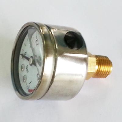 China 40mm de Glycerine van de de Drukmaat van het 1 Bar het As Opzettende Roestvrije staal Vullen Te koop