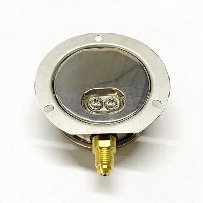 Cina tipo 38 montaggio della flangia del manometro di acciaio inossidabile di 63mm di pannello di Antivari BSPT in vendita