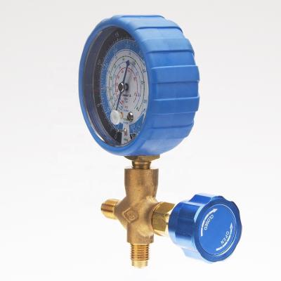 Cina manometro molteplice della copertura blu del manometro di refrigerazione di 70mm 35 Antivari in vendita