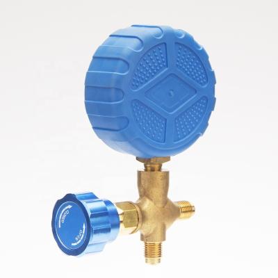 Cina manometro molteplice della copertura blu del manometro di refrigerazione di 70mm 35 Antivari in vendita