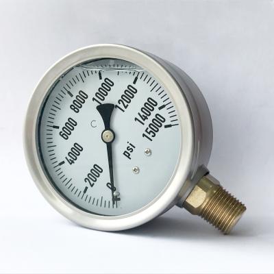Cina 15000 baionetta scandagliante Ring Plumbing Manometer del manometro di PSI 100mm in vendita