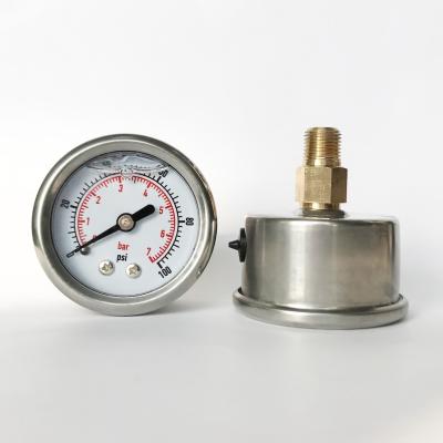 Cina 1,5 pollici si raddoppiano manometro riempibile 1/8