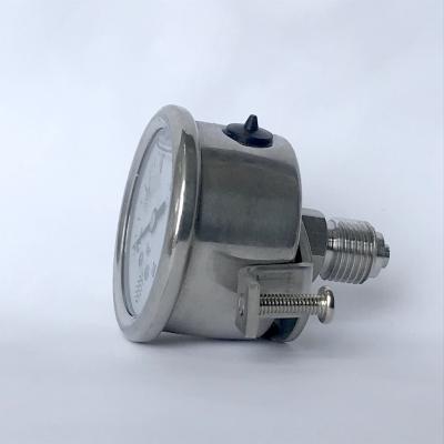 Cina 10 Antivari 1,5 pollici di SS316 del pannello del supporto di manometro Front Flange Liquid Filled in vendita