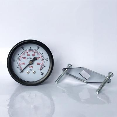 Cina 100 manometro posteriore del collegamento di PSI del manometro 63mm del supporto pratico del pannello in vendita