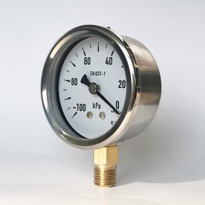 Cina Manometro di acciaio inossidabile di KPa SS304 del manometro della lente 63mm del PC 100 in vendita