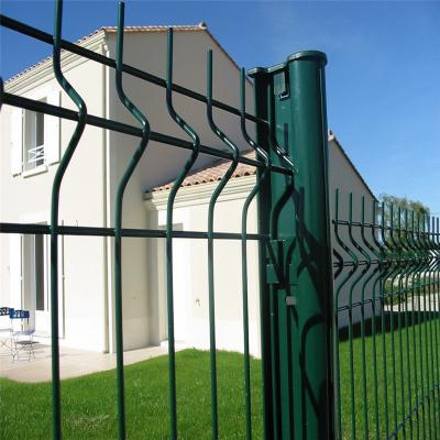 China Easily Assembled Good Quality PVC Powder Coated Galvanized Triangle Benidng Wire Mesh Fence Panel 3D Panel Fence for sale