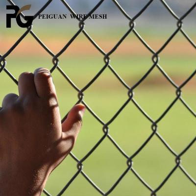 China Easily Assembled Malaysia Used Black Chain Link Fence Wire Mesh Fencing Rolls for sale