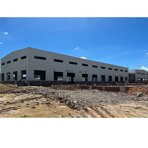 Quality Sandwich Panel Steel Structure Warehouse Prefabricated Industrial Shed Onsite Installation for sale