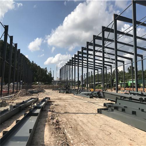 Quality Large Span Steel Structure Warehouse , Prefabricated Warehouse Building Steel Structure for sale