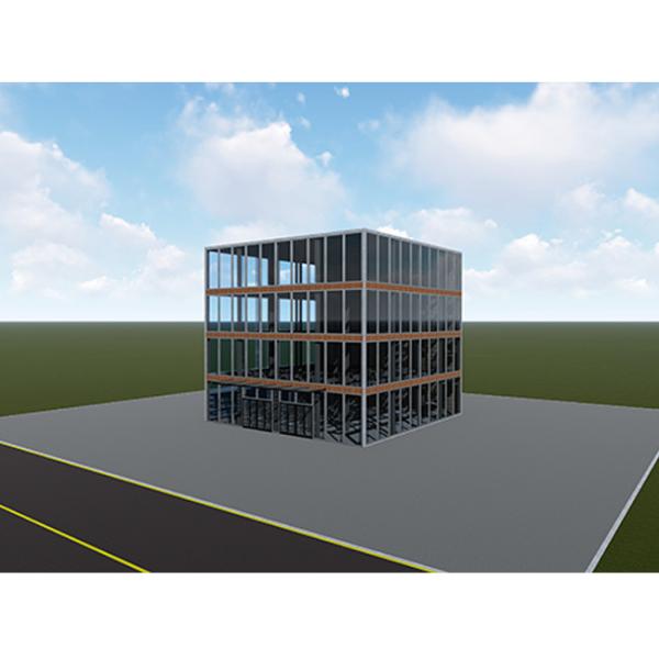 Quality Modern Glass Curtain Wall Apartment Prefabricated House Metal Construction for sale