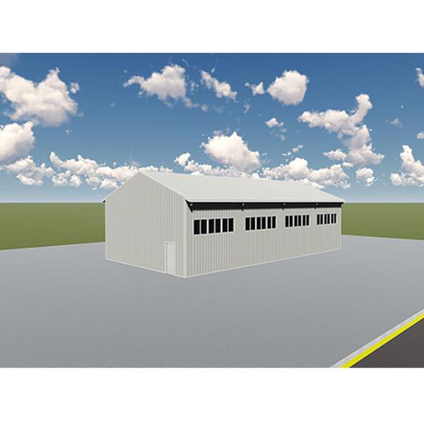 Quality Large Span Prefab Steel Structure Hangar Factory , High Strength Metal Hangar for sale