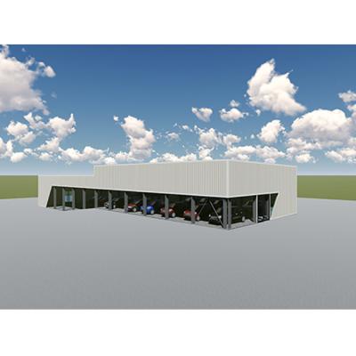 China Prefab Light Steel Frame Structure Workshop , Lightweight Steel Frame Buildings for sale