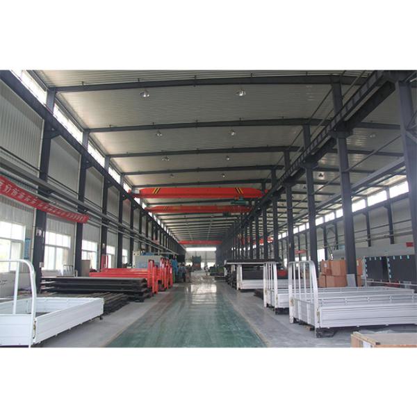 Quality Modern Prefab Metal Buildings , Industrial Prefabricated Steel Structure Plant With Crane for sale