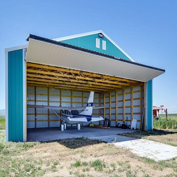 Quality Light Prefab Steel Structure Building , Large Space Steel Building Aircraft for sale