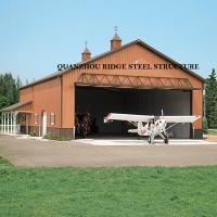 Quality Prefab Steel Airplane Hangar , High Strength Steel Frame Storage Building for sale