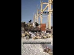 hot dipped galvanized steel structure warehouse , prefabricated warehouse construction