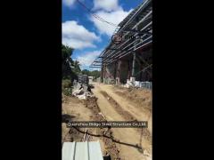 modern design light-weight prefab steel workshop metal building car parking garage shed